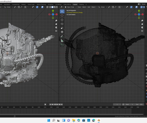 ArtStation - Blender Suzanne Star Trek Borg Character | Resources