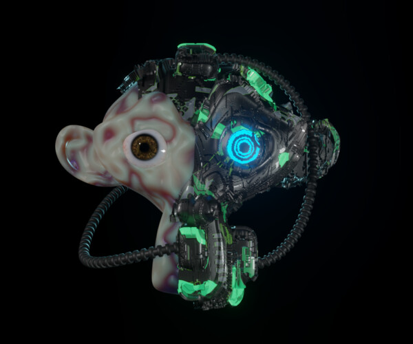 ArtStation - Blender Suzanne Star Trek Borg Character | Resources