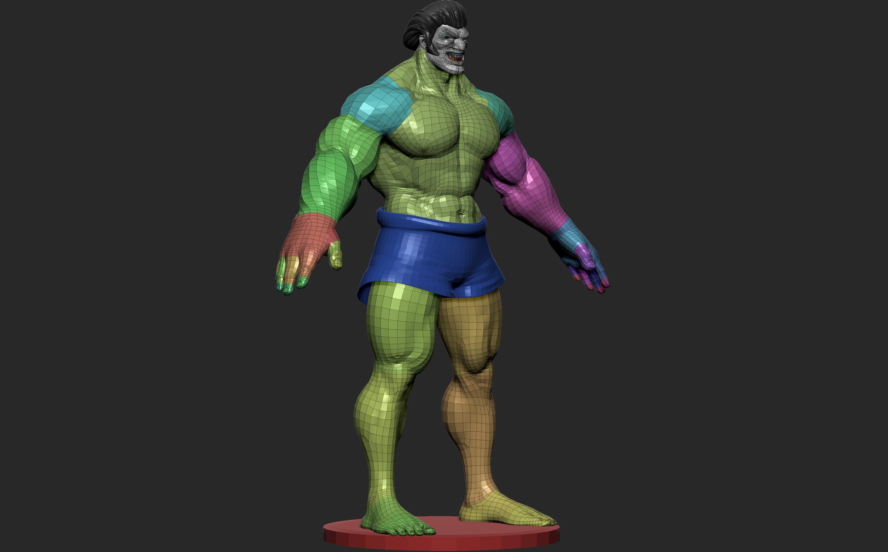 ArtStation - FIGHTER IN HIGH AND LOW POLYGONS | Resources