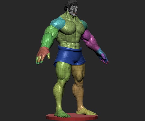 ArtStation - FIGHTER IN HIGH AND LOW POLYGONS | Resources