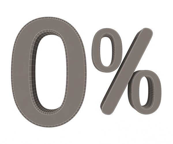 ArtStation - Green Zero Percent Sign | Resources