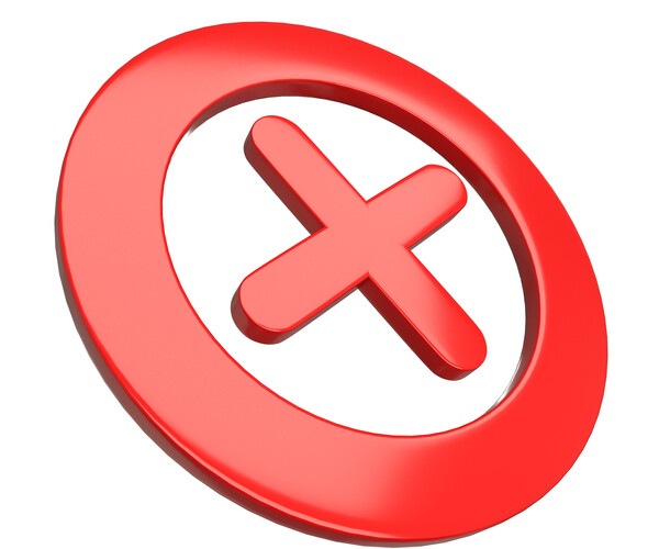 ArtStation - Cross Mark Symbol Icon | Resources