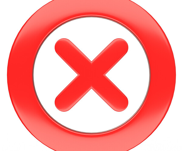 ArtStation - Cross Mark Symbol Icon | Resources