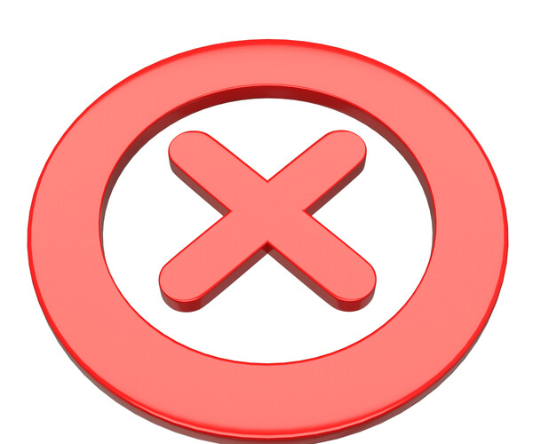 ArtStation - Cross Mark Symbol Icon | Resources