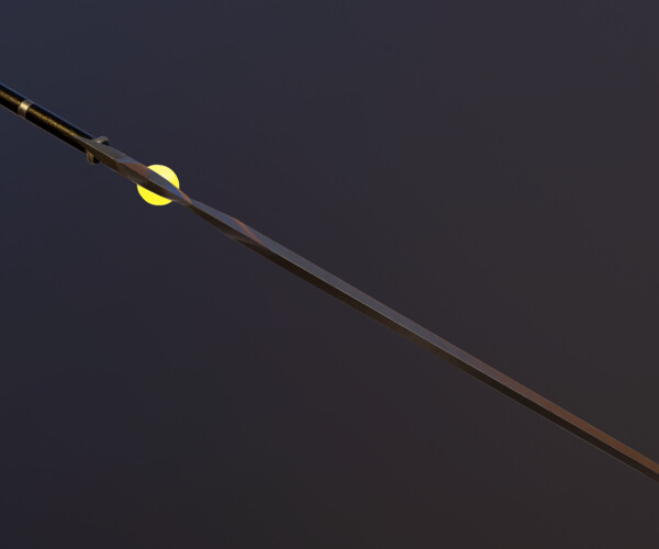 ArtStation - 3D Low-Poly Model - Twilight Sword | Game Assets