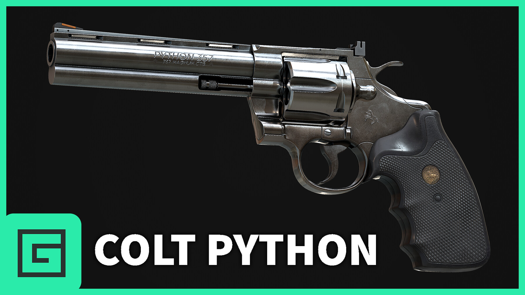ArtStation - Colt Python | 3D Model | Game Ready | PBR | Game Assets