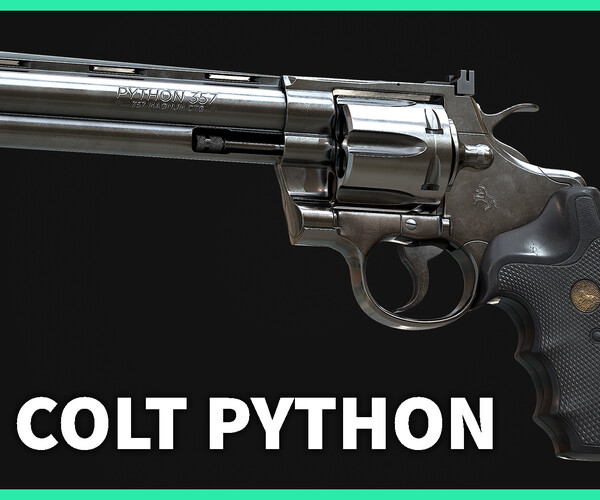 ArtStation - Colt Python | 3D Model | Game Ready | PBR | Game Assets