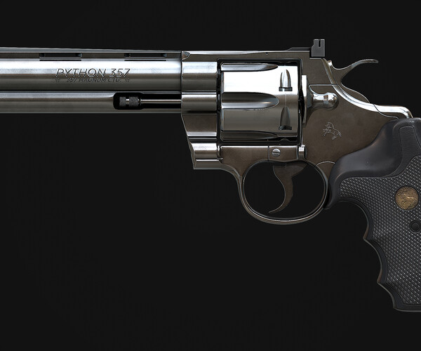 ArtStation - Colt Python | 3D Model | Game Ready | PBR | Game Assets