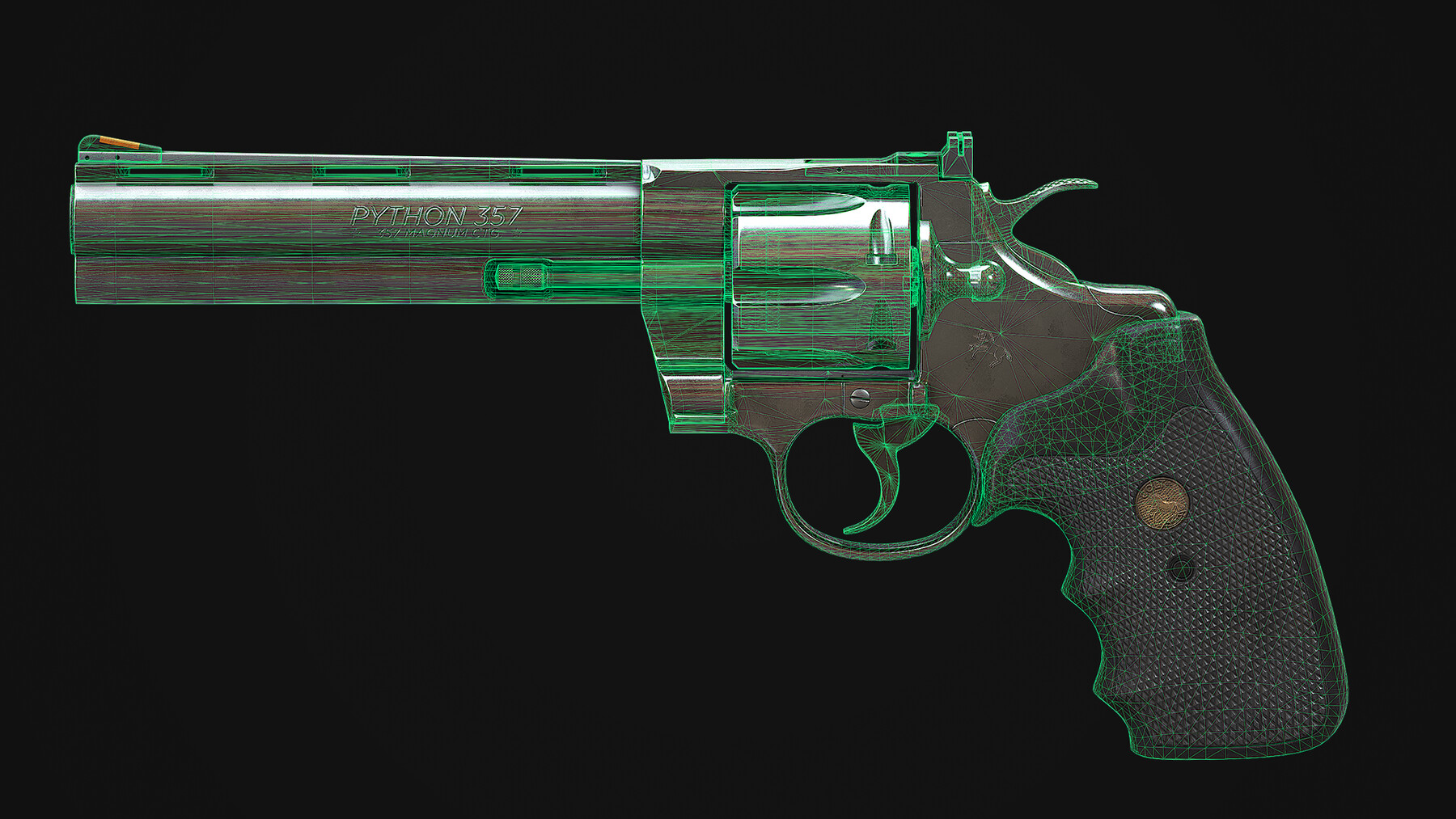 ArtStation - Colt Python | 3D Model | Game Ready | PBR | Game Assets