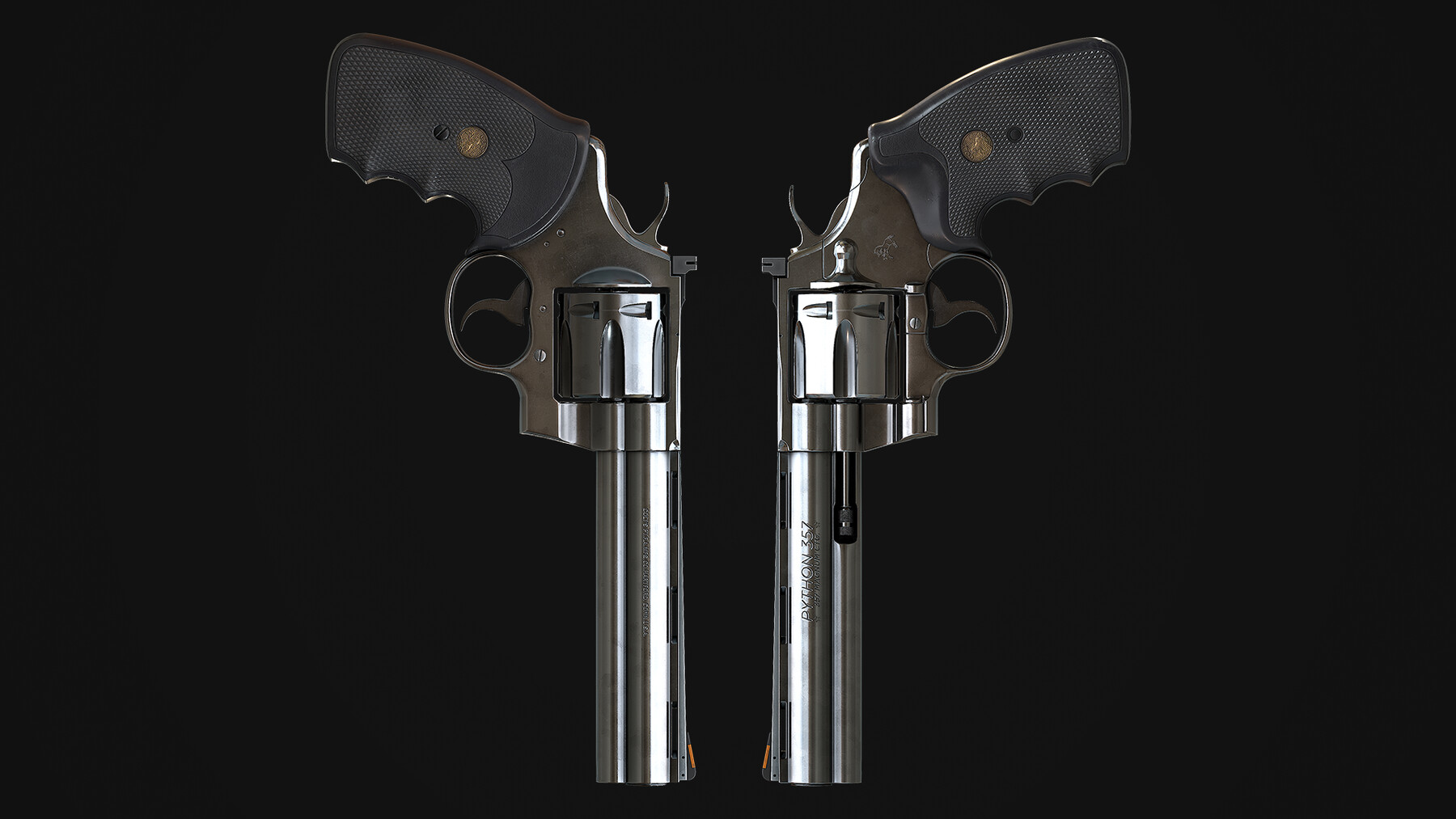 ArtStation - Colt Python | 3D Model | Game Ready | PBR | Game Assets