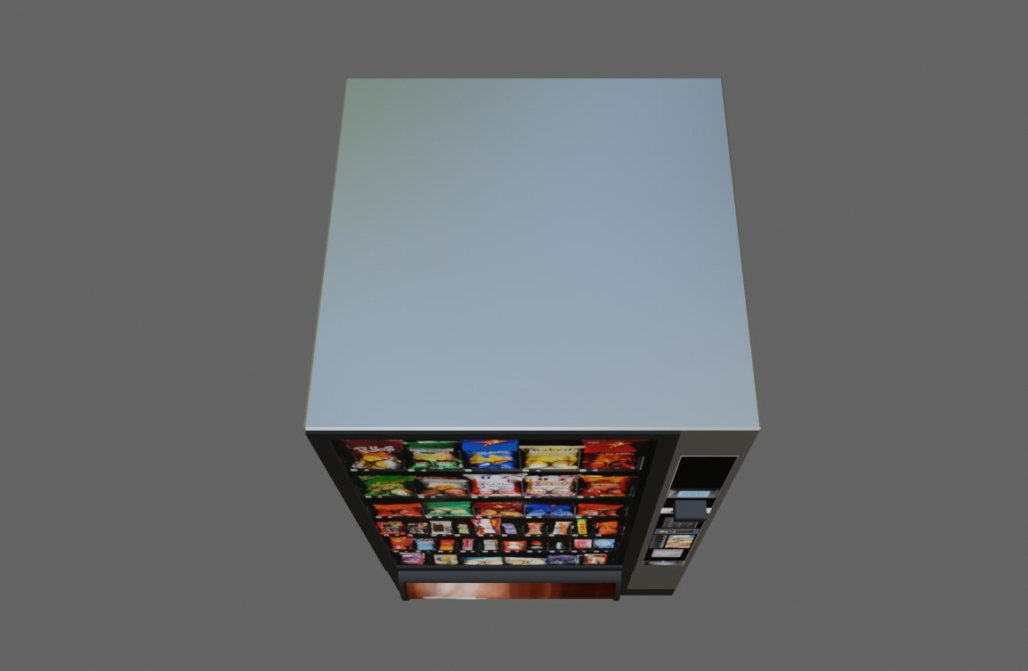 ArtStation - Candy Vending Machine - Maquina de Doces Low-poly 3D model ...