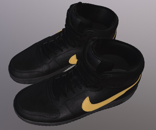 ArtStation - NIKE LEATHER SHOES PBR low-poly | Game Assets