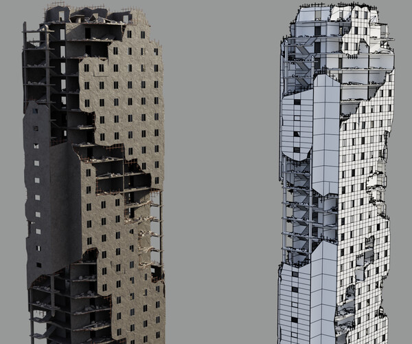 ArtStation - Post Apocalyptic Ruined City | Resources