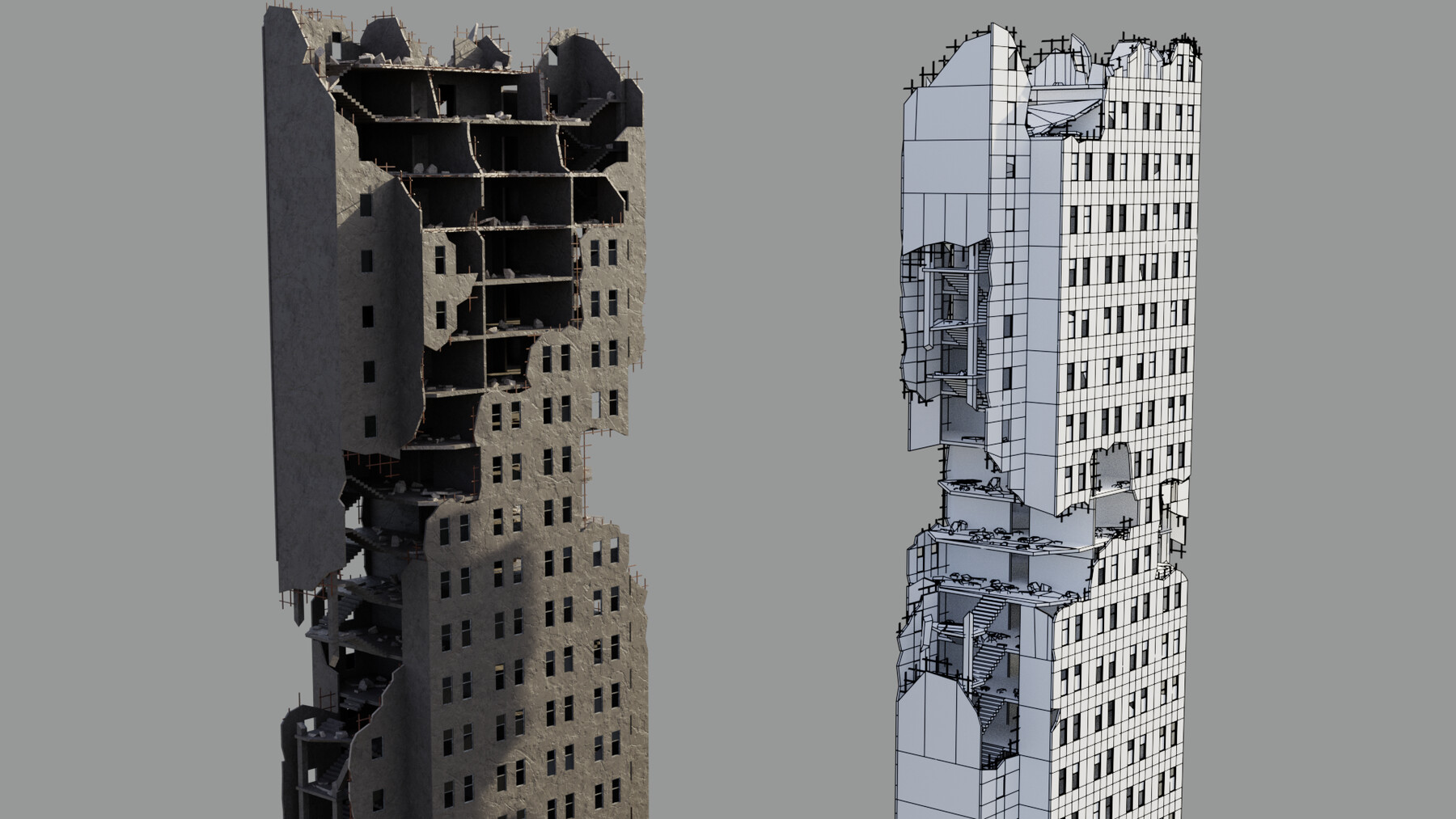 ArtStation - Post Apocalyptic Ruined City | Resources