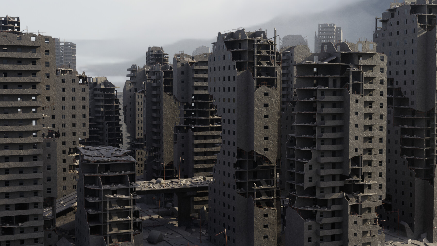 ArtStation - Post Apocalyptic Ruined City | Resources