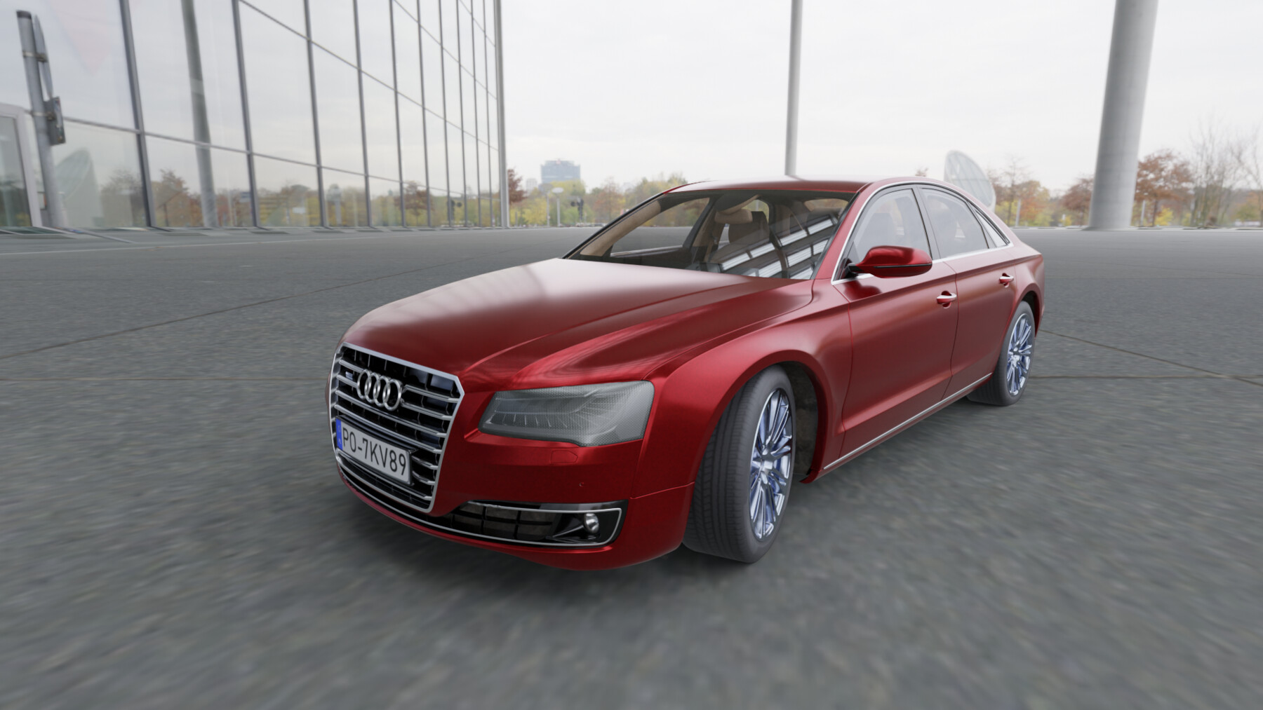 ArtStation - Red Car Audi A8 3D model | Resources