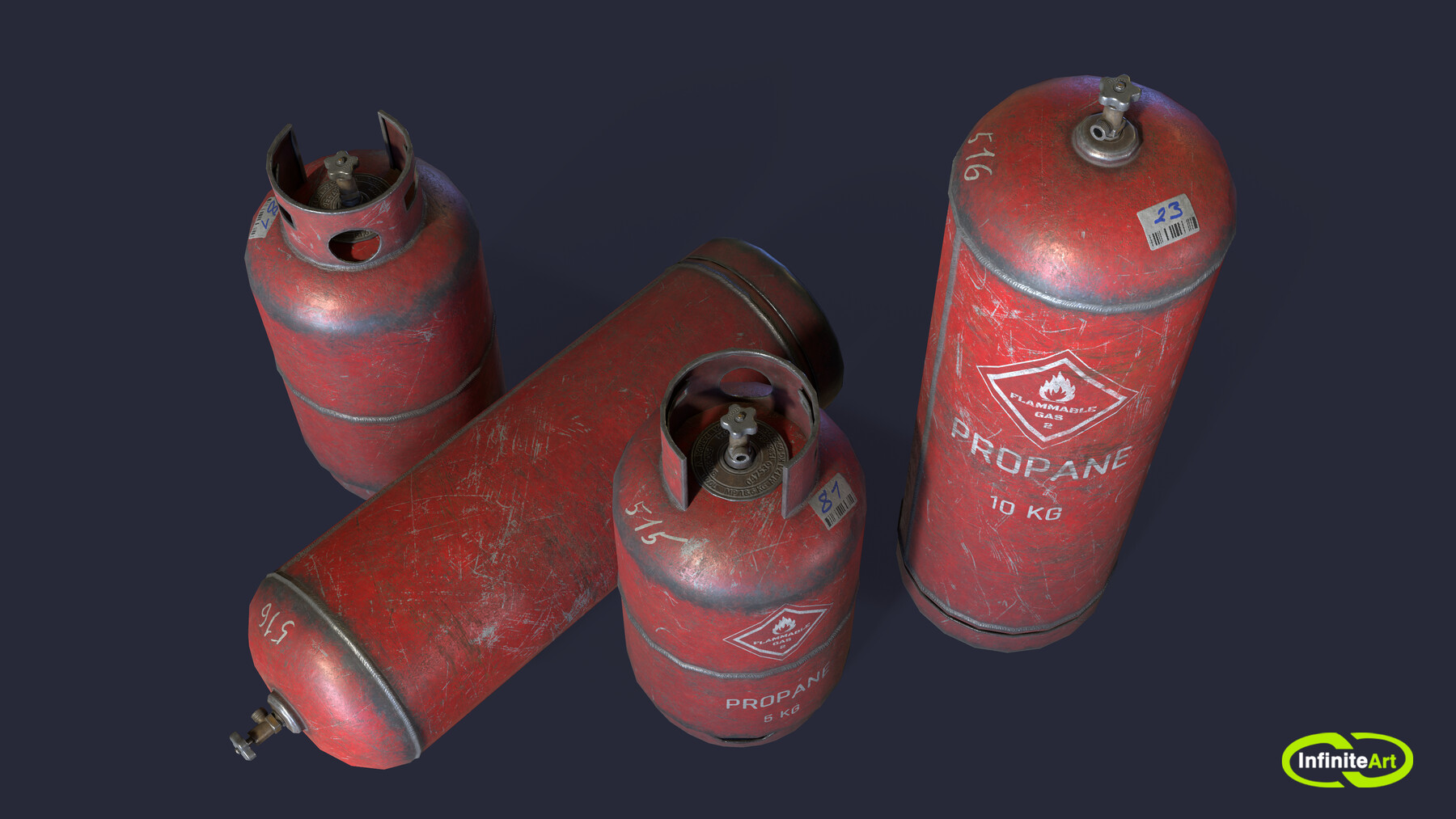 ArtStation - Gas cylinders | Game Assets