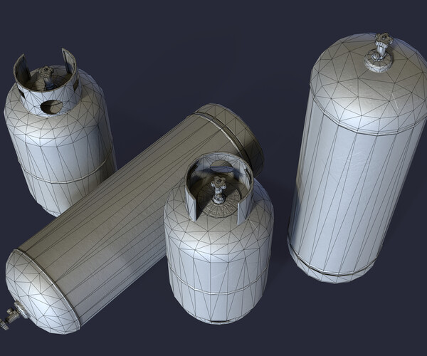 ArtStation - Gas cylinders | Game Assets