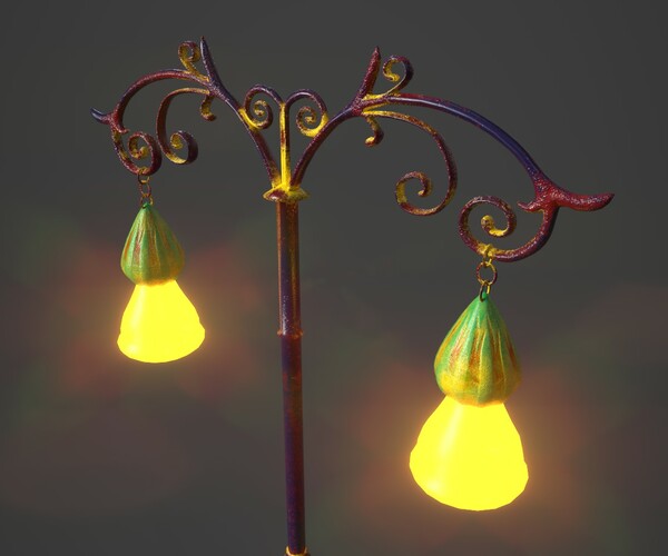 ArtStation - Street Lamp 28 | Game Assets