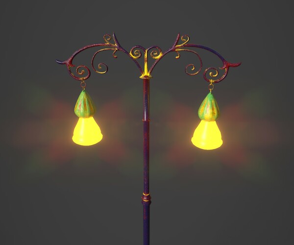 ArtStation - Street Lamp 28 | Game Assets