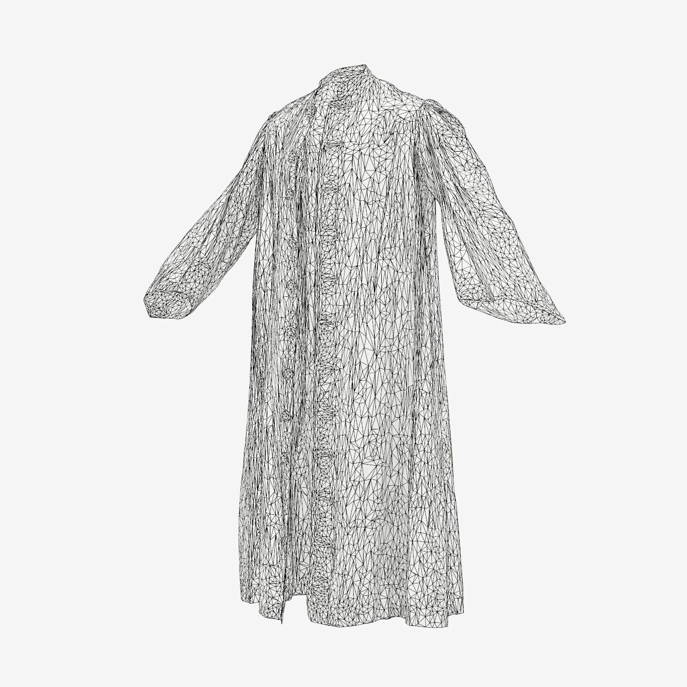 ArtStation - Flowerpot Robe Open | Game Assets