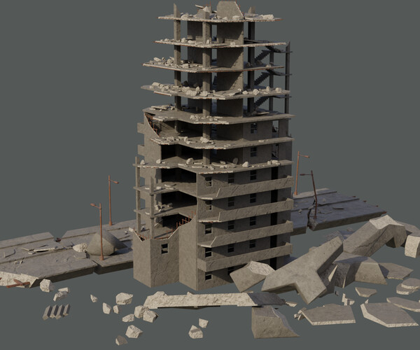 ArtStation - Post Apocalyptic Building | Resources