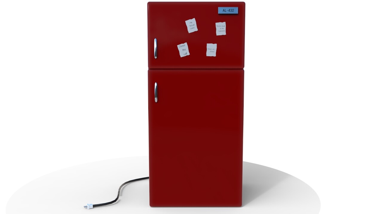 ArtStation - 3D Toons Fridge Model Low-poly 3D model | Game Assets