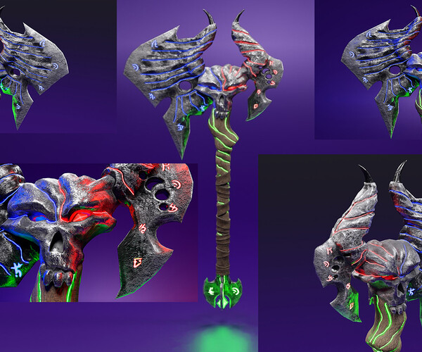 ArtStation - Magic axe | Game Assets