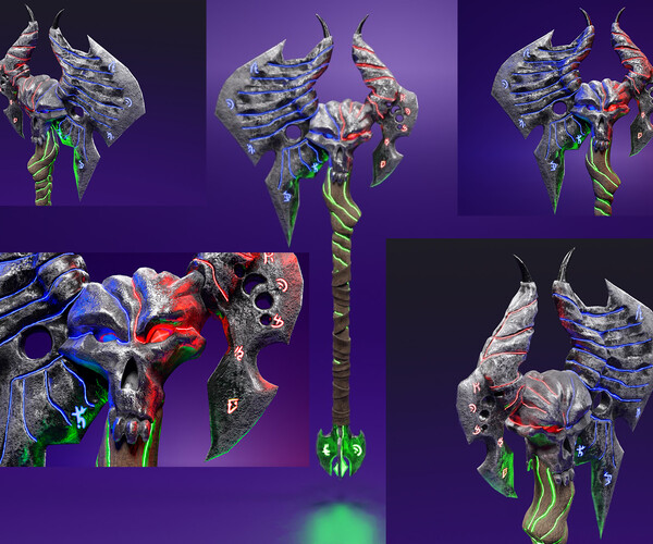 ArtStation - Magic axe | Game Assets