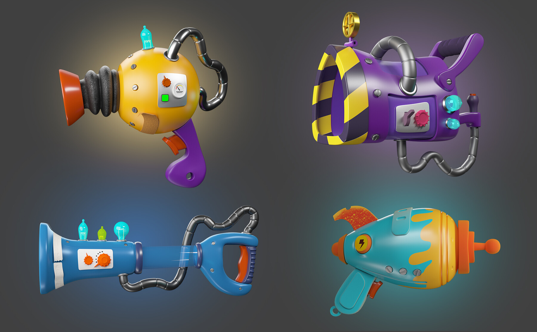 ArtStation - alien gun collection | Game Assets