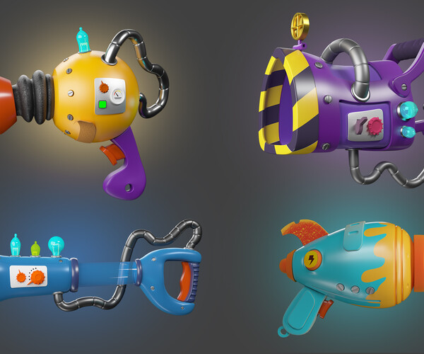 ArtStation - alien gun collection | Game Assets
