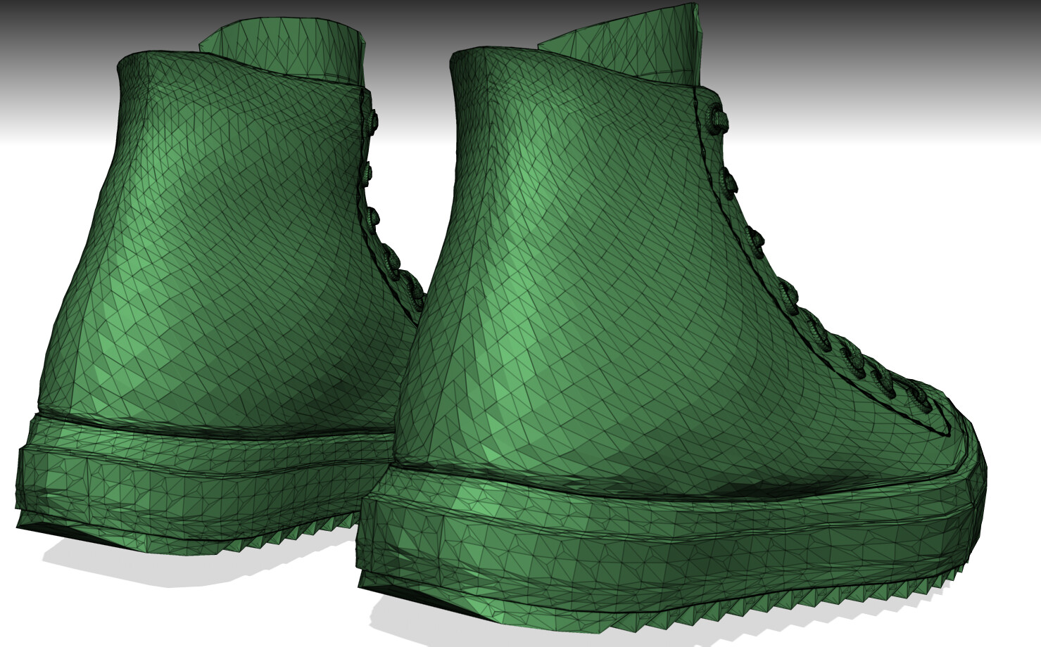ArtStation - RICK OWENS RAMONES SHOES low-poly PBR | Game Assets