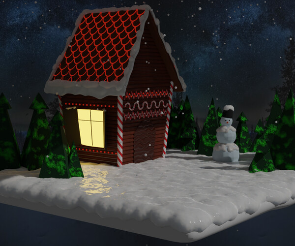 ArtStation - Gingerbread house | Game Assets