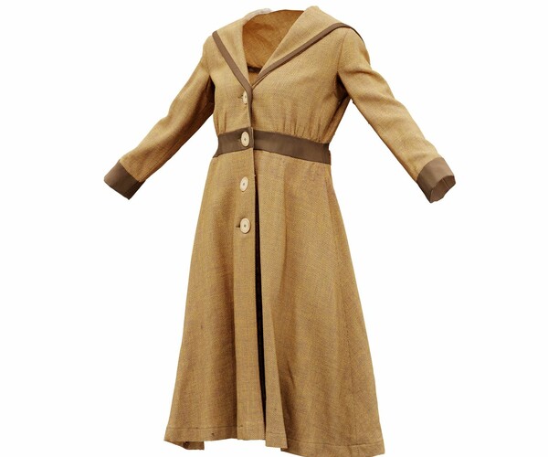 ArtStation - Straw Coat Closed | Game Assets