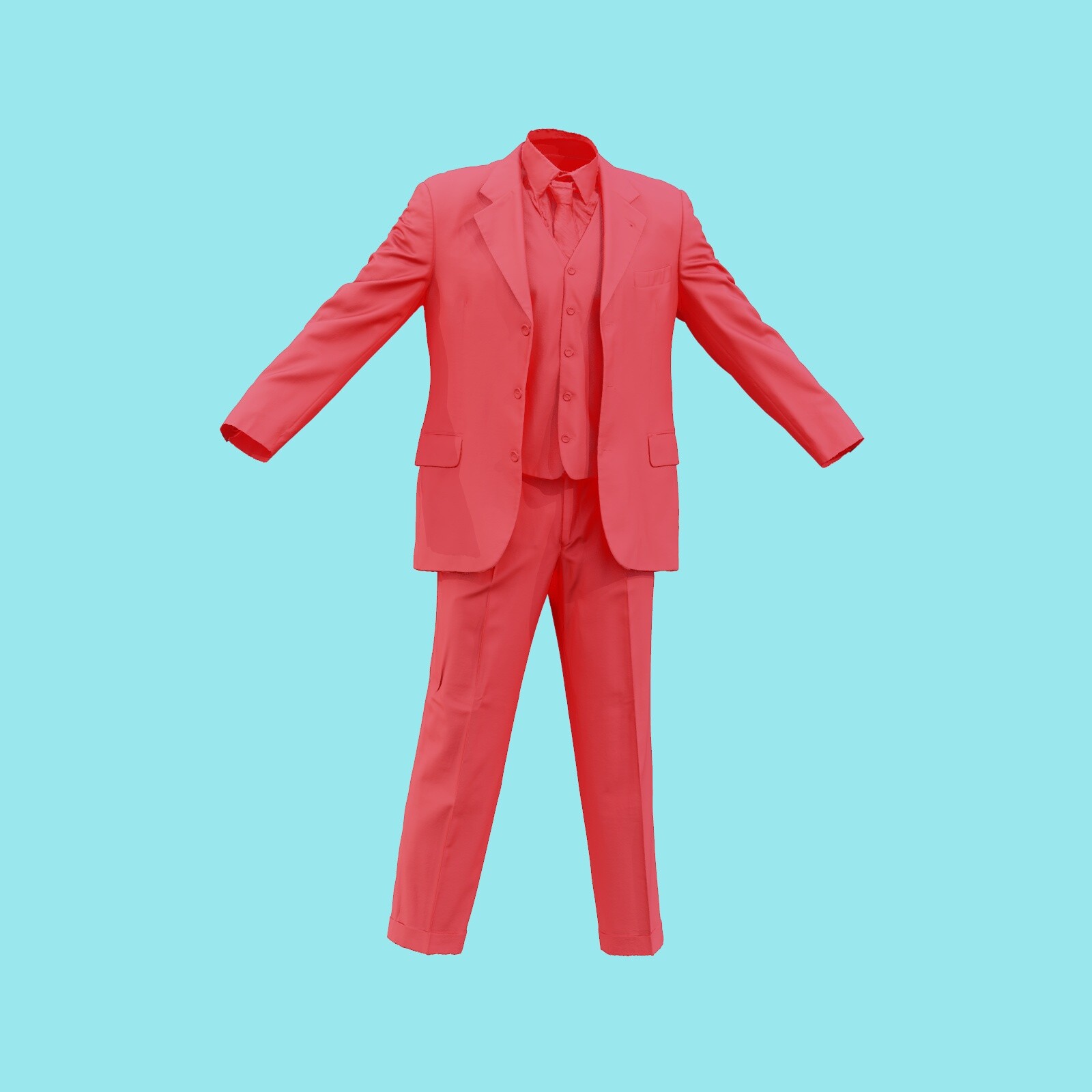 ArtStation - Suit B Full Open | Game Assets