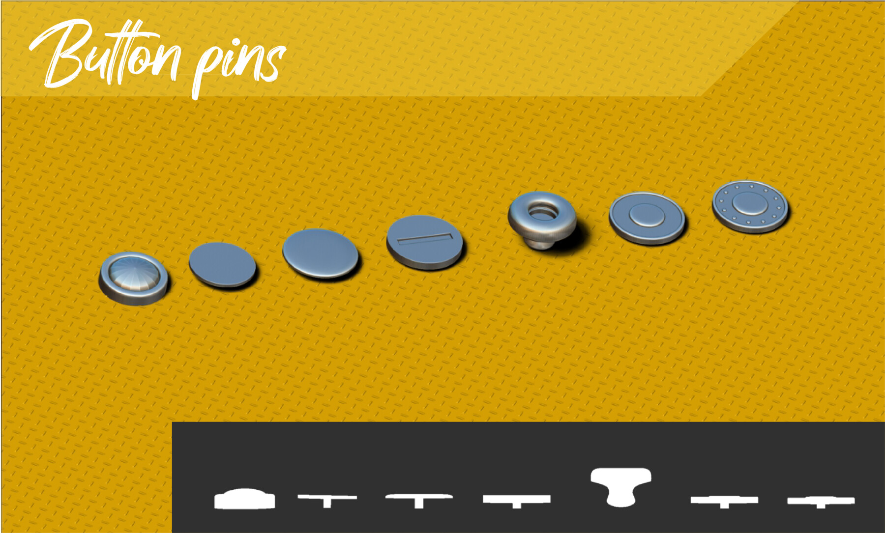 ArtStation - 111 IMM Spikes and Studs for ZBrush | Brushes