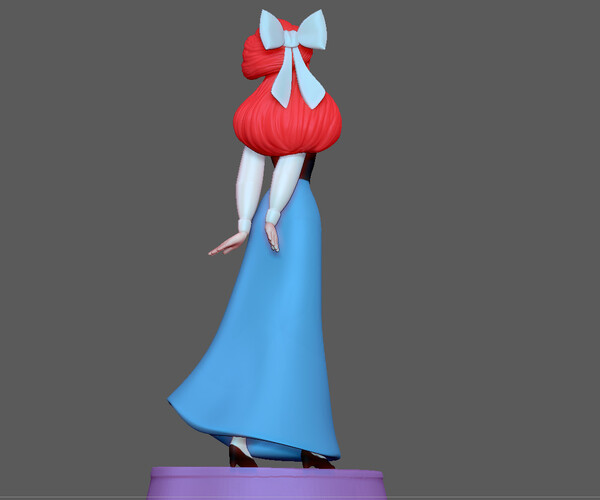ArtStation - ARIEL BLUE DRESS LITTLE MERMAID DISNEY princess ANIMATION ...