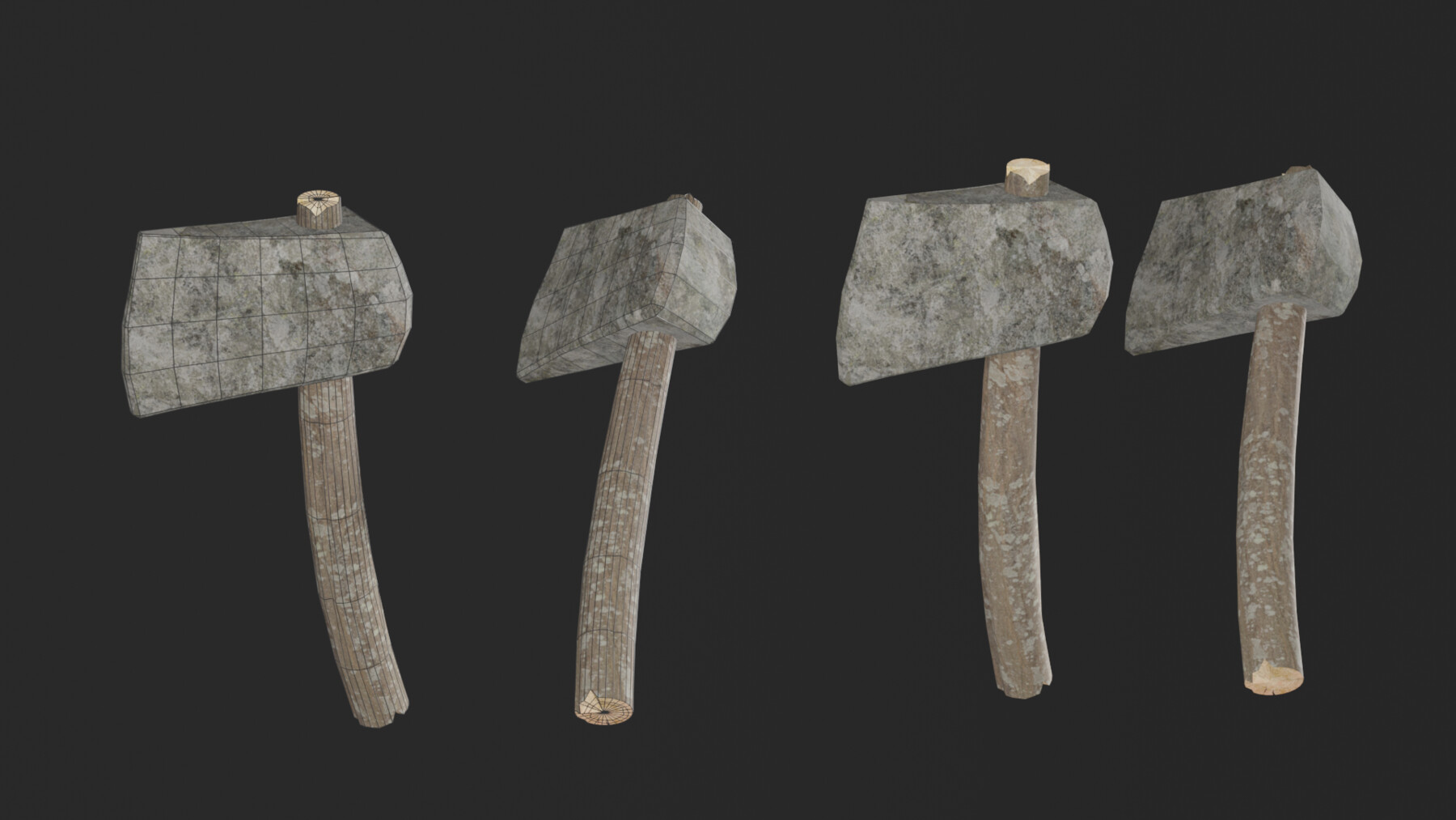 ArtStation - Stone Weapons pack | Game Assets