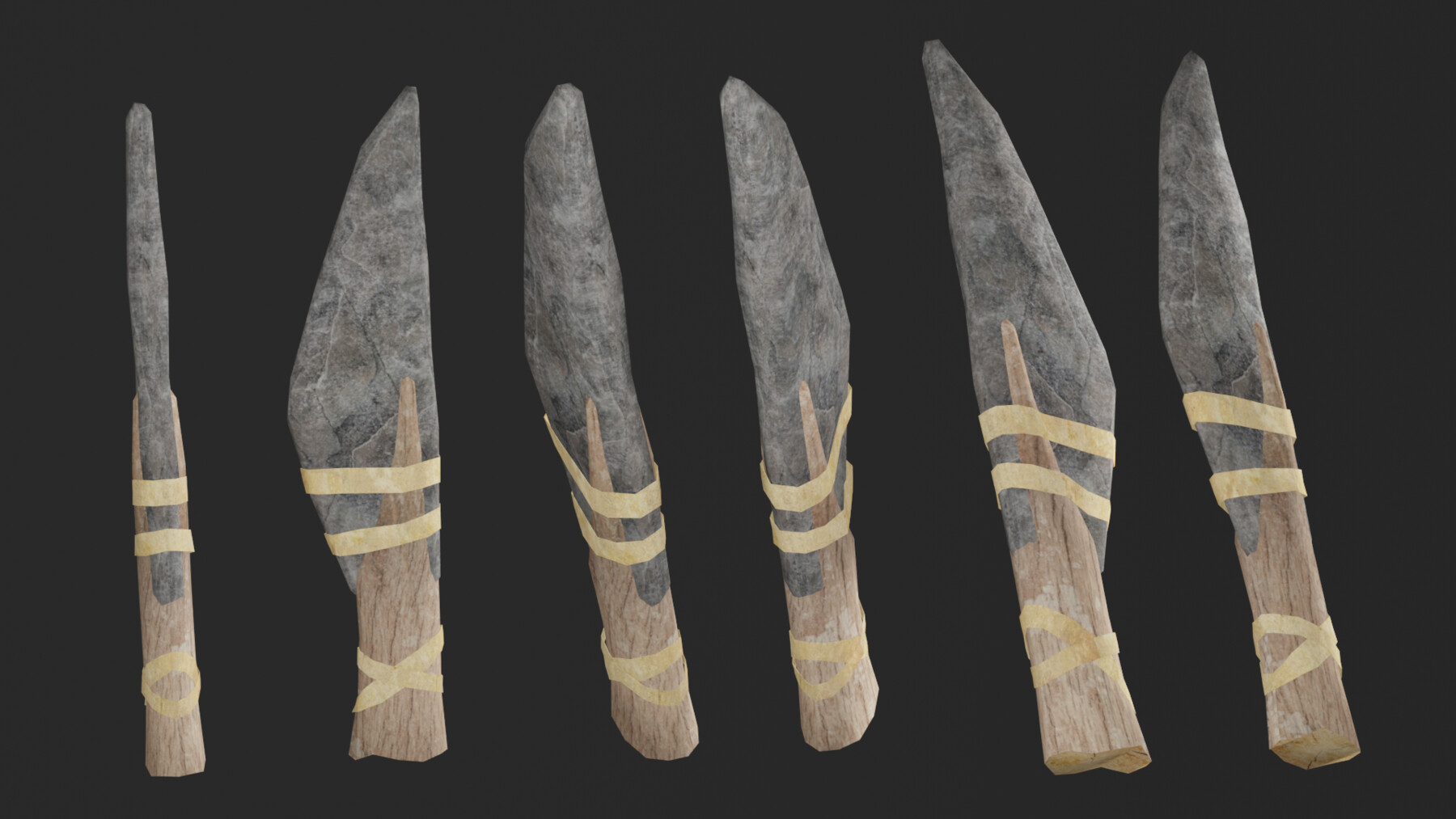 ArtStation - Stone Weapons pack | Game Assets