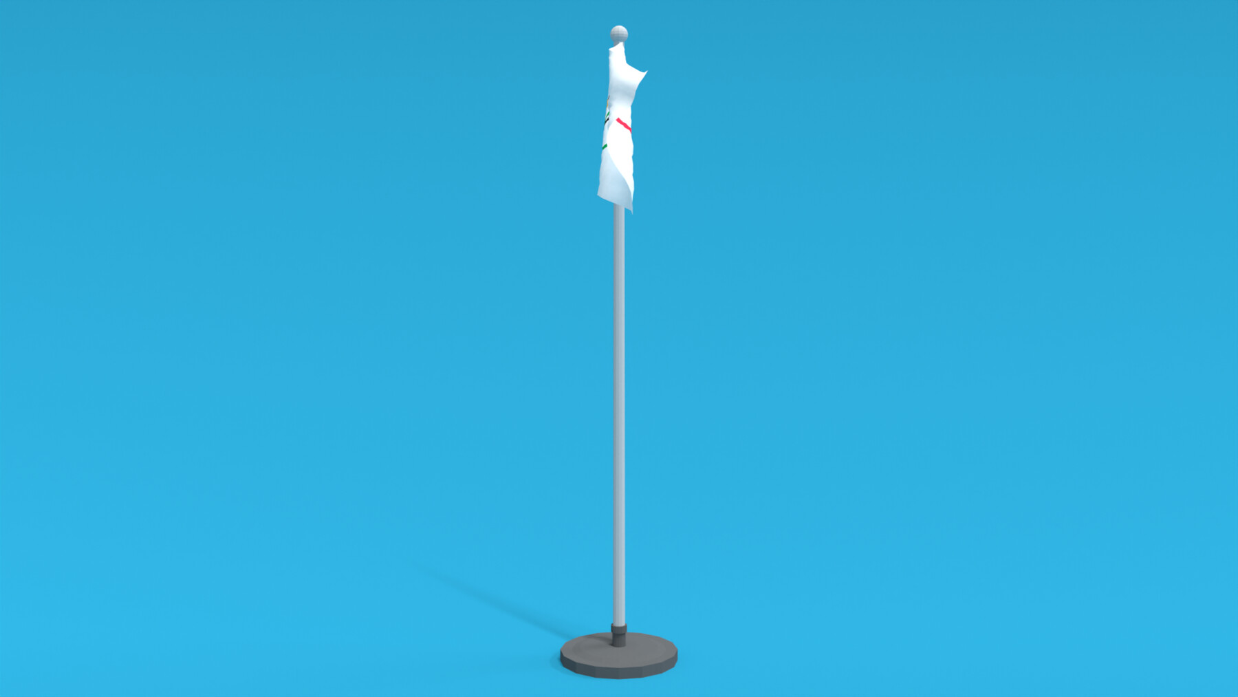 ArtStation - Low Poly Seamless Animated Olympic Flag | Game Assets