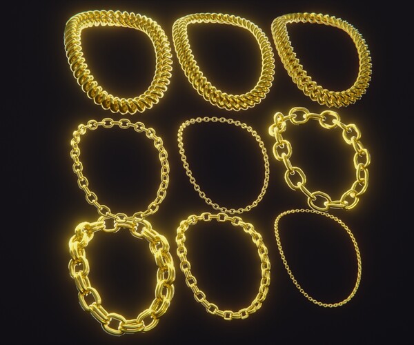 ArtStation - Jewelry Bundle 4 | Game Assets