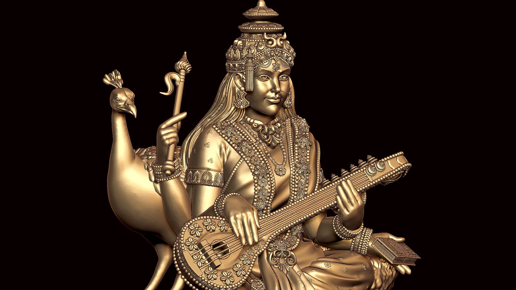 ArtStation - Saraswati Mata 3D Model 02 | Resources