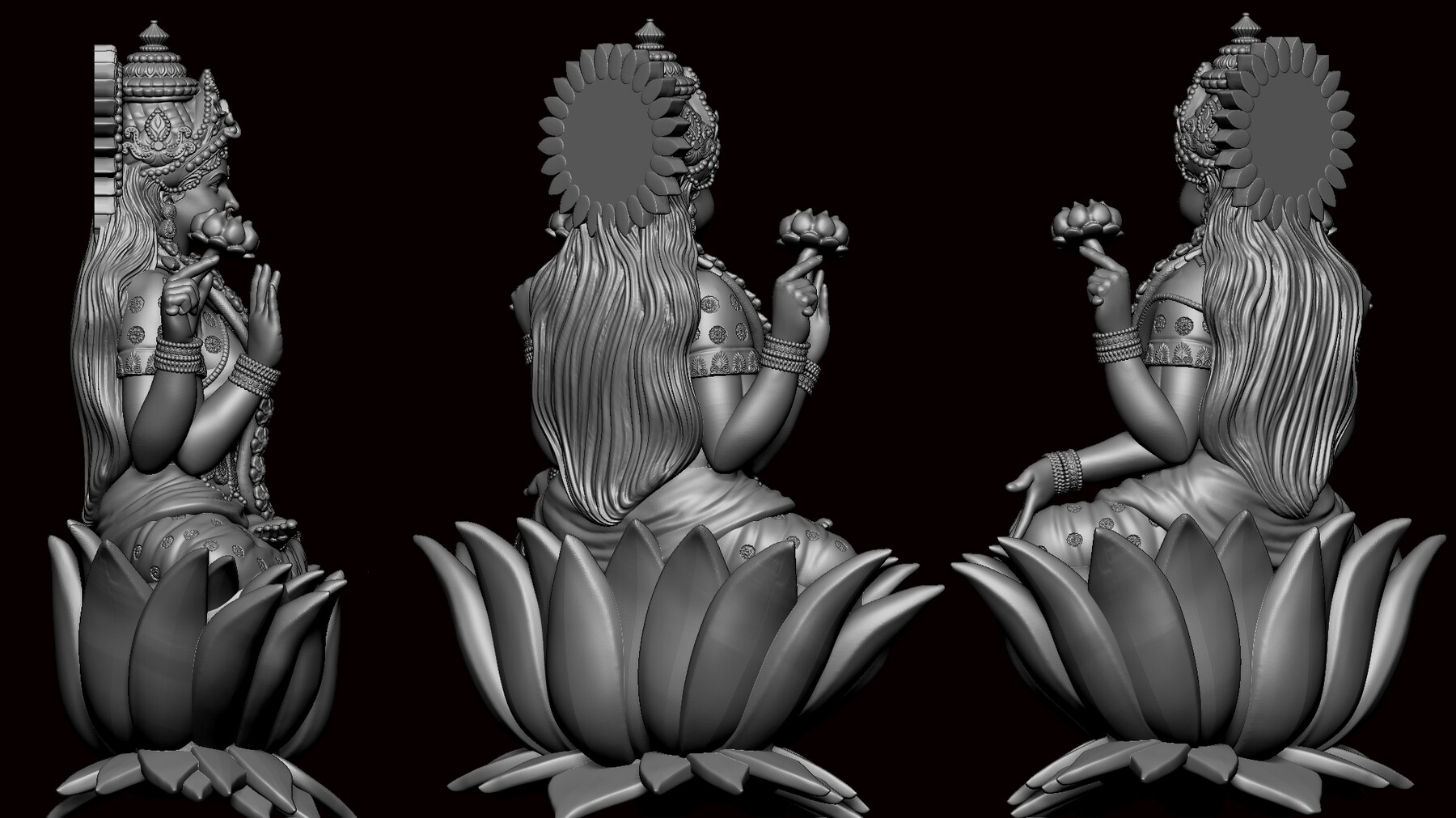 ArtStation - Saraswati Mata 3D Model 01 | Resources