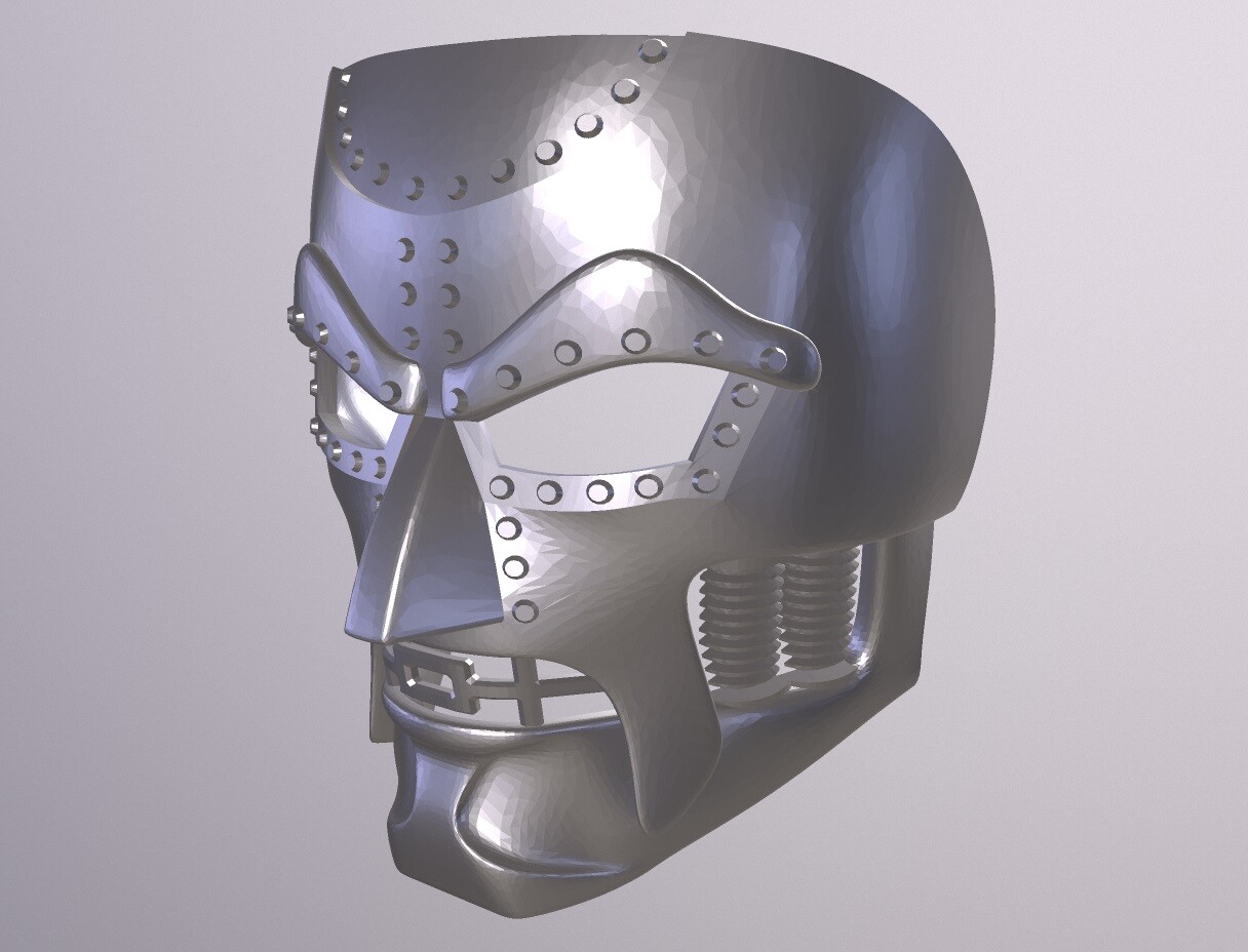 ArtStation - MARVEL DR. DOOM MASK low-poly | Game Assets