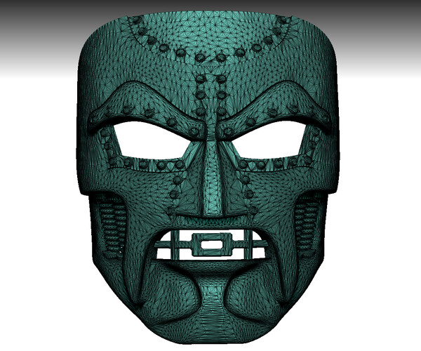 ArtStation - MARVEL DR. DOOM MASK low-poly | Game Assets