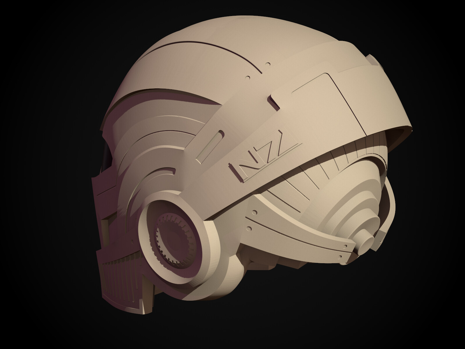 ArtStation - printable sci fi N7 mass effect helmet | Resources