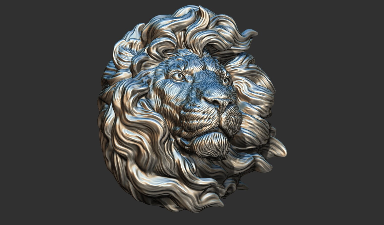 ArtStation - Lion head without a grin | Resources