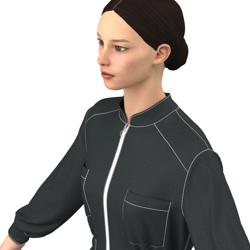 ArtStation - Digital Denim overalls. Marvelous Designer | Game Assets