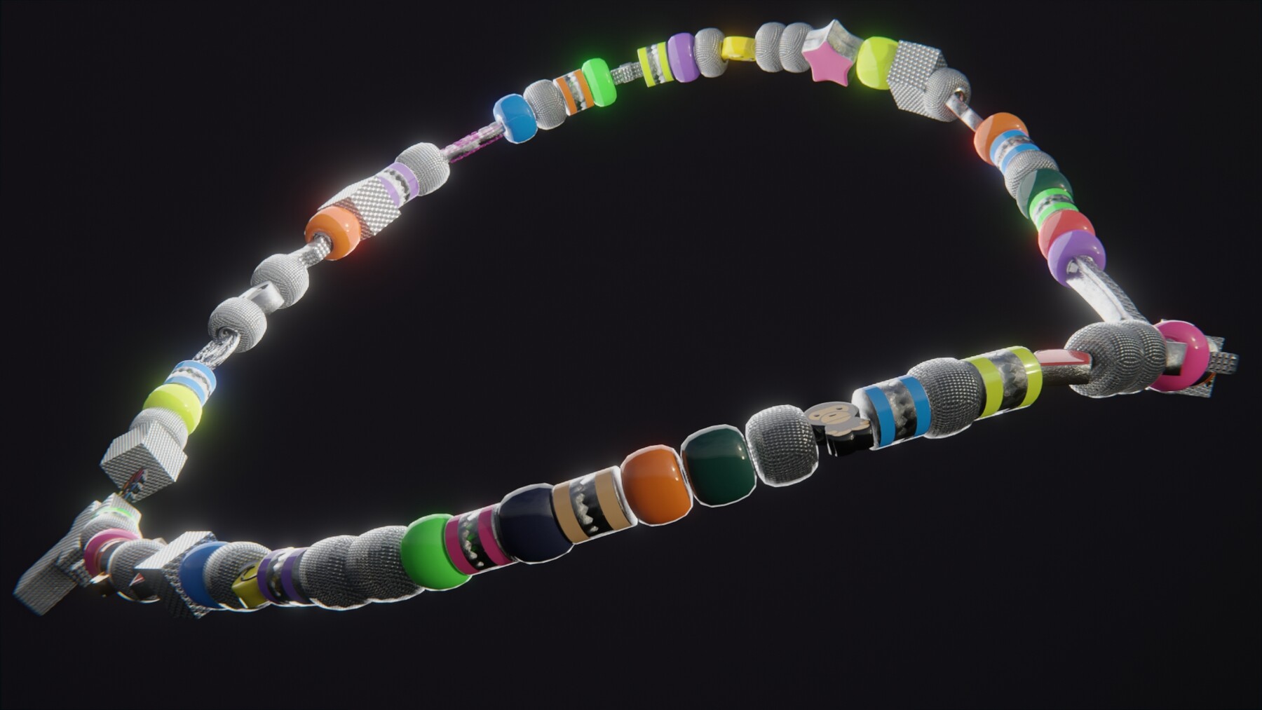 ArtStation - Designer Chain with Custom Charms | Game Assets