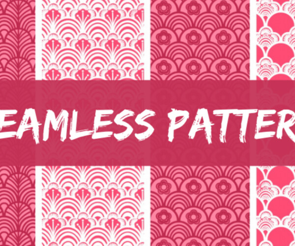 ArtStation - Japanese pattern Procreate brushes set 3 | ProcreateiBox ...